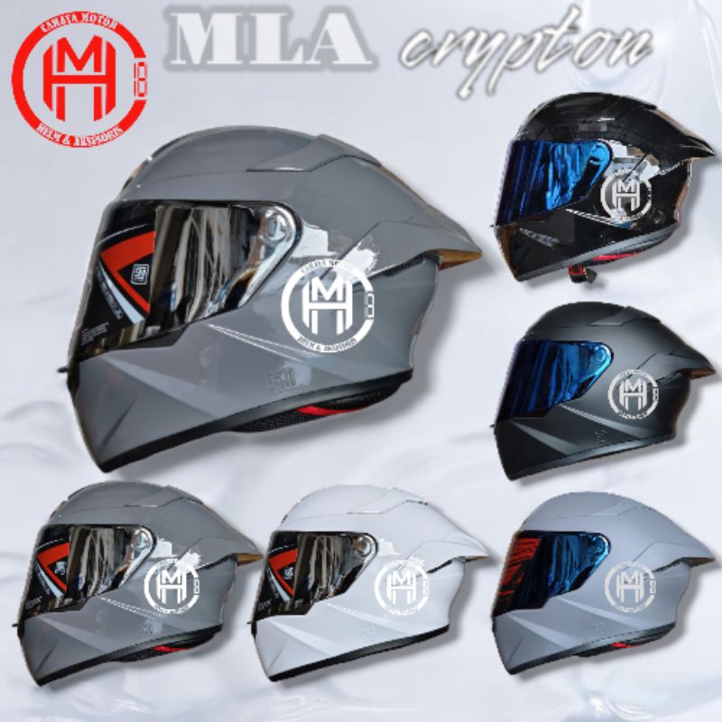 Jual HELM MLA CRYPTON MODEL TTc SOLID/POLOS | HELM FULL FACE MURAH ...