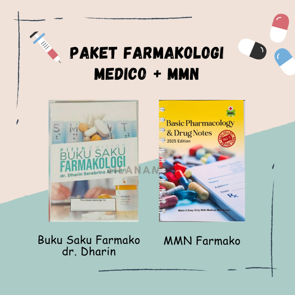 Jual Paket Medicobook Farmako Pharmacology Farmakologi Buku Saku Kedokteran | Shopee Indonesia