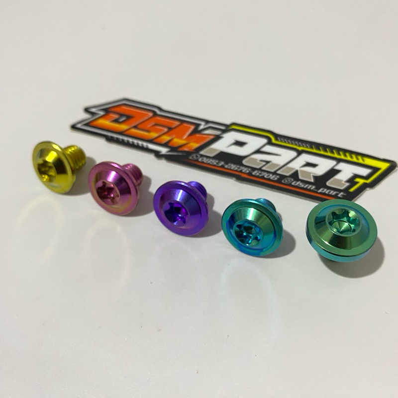 Jual Baut Titanium Tutup Spion yamaha drat kanan semua ( harga 2 biji ...