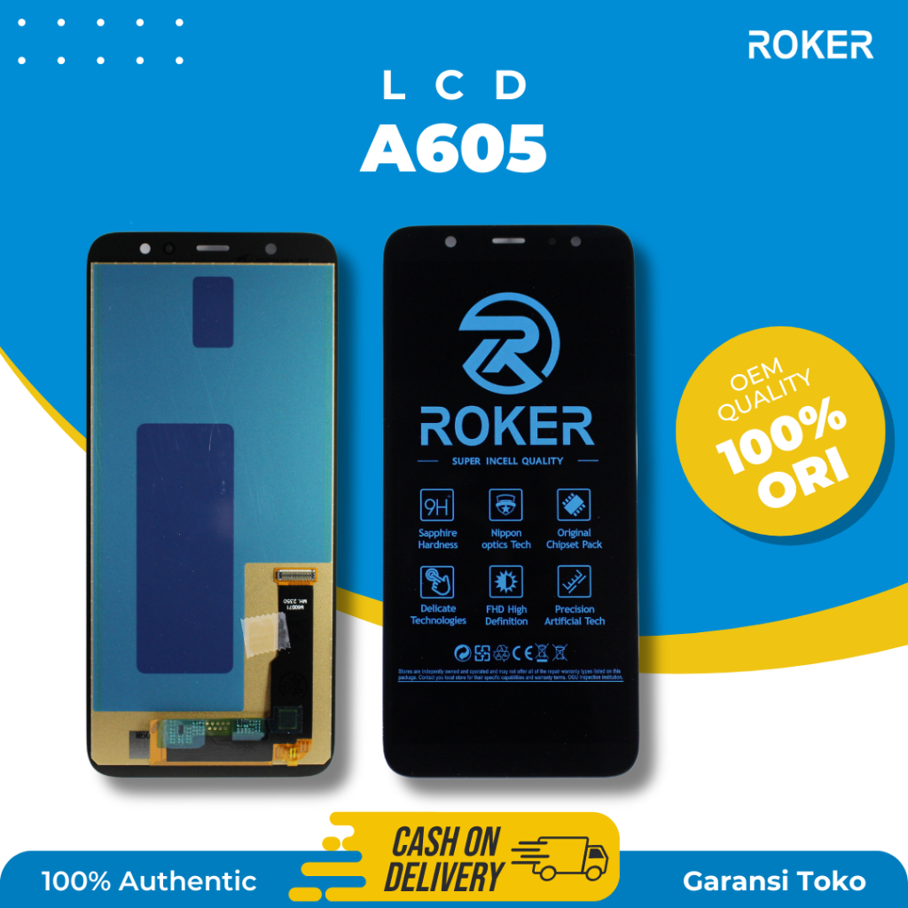 Jual LCD TOUCHSCREEN SAMSUNG A605 / A6 PLUS FULLSET ORIGINAL BY ROKER ...
