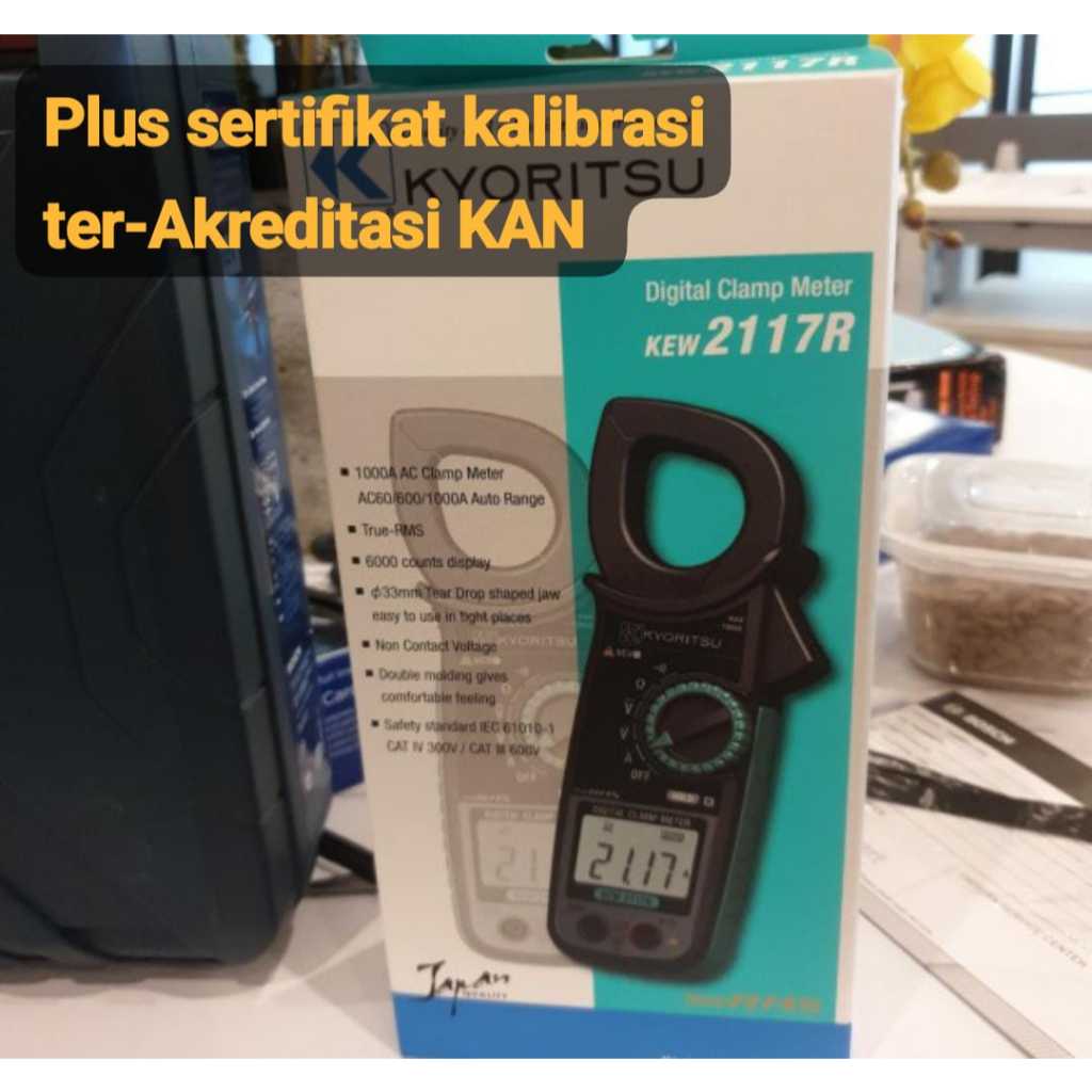 Jual Kyoritsu 2117R Digital Clamp Meter Tang Ampere Plus Sertifikat ...