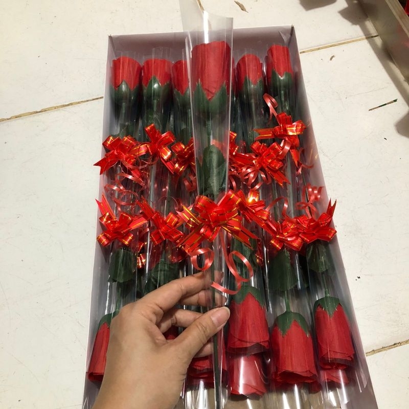 Jual ECER! Bunga Mawar 1 Tangkai Plastik SATUAN | Bunga Valentine ...