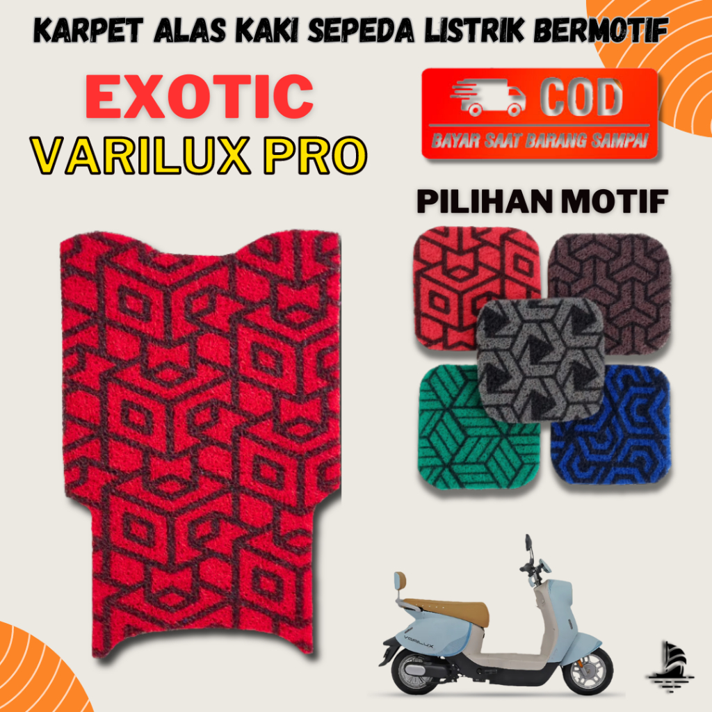Jual Karpet Sepeda Listrik EXOTIC VARILUX PRO Black Series - MOTIF SPESIAL | Shopee Indonesia