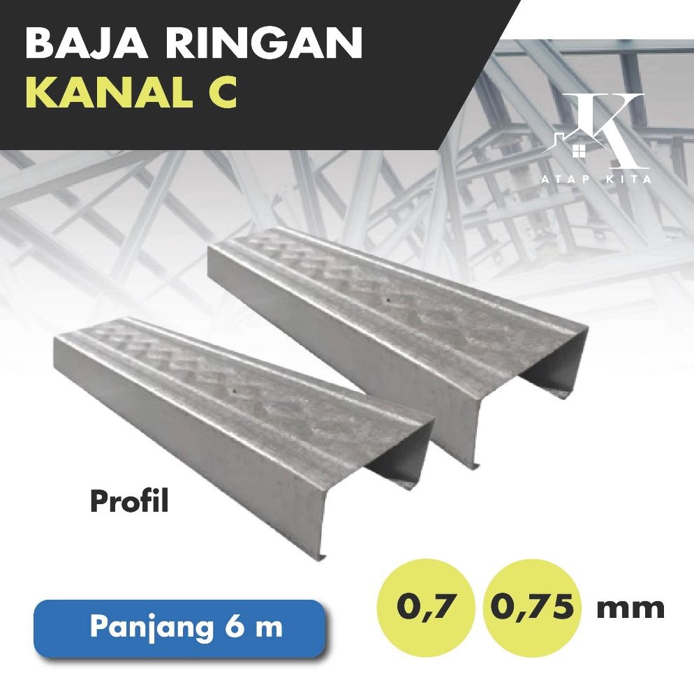 Jual Menarik BAJA RINGAN VARIAN CANAL C TRUSS C 75 SNI REAL | Shopee ...