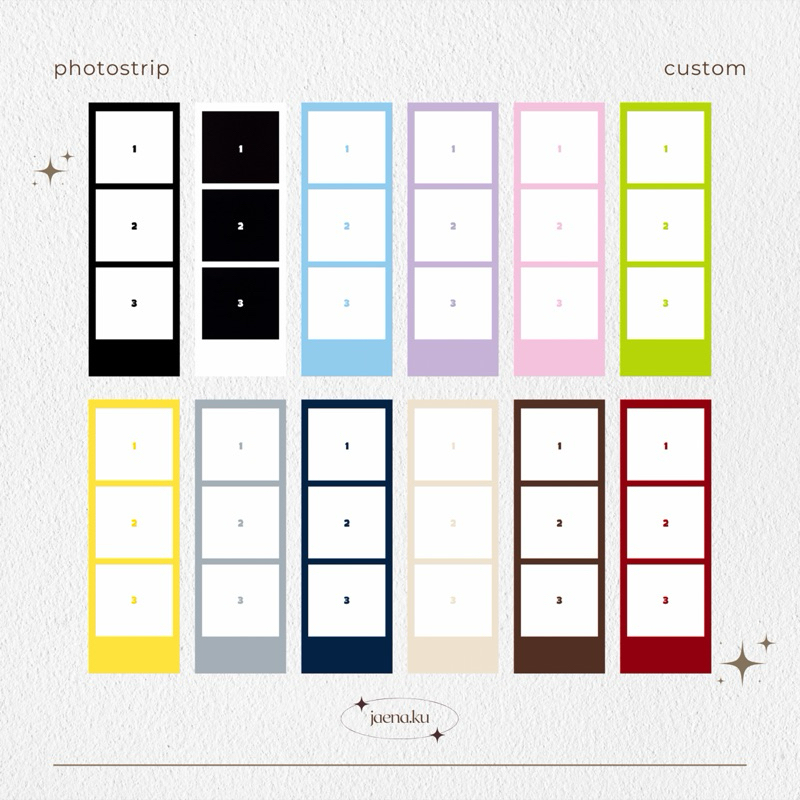 Jual [CUSTOM] PHOTOSTRIP 3 CUTS 4 CUTS PHOTOBOTH PHOTOBOX FRAME POLOS ...