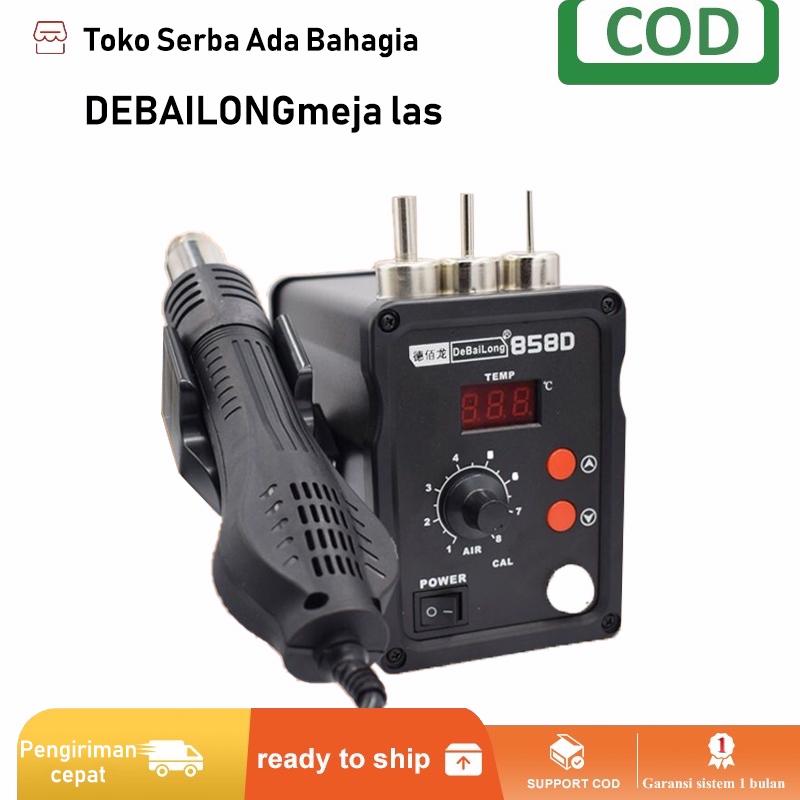 Jual 700W daya tinggi heat gun stasiun solder kontrol suhu tampilan ...