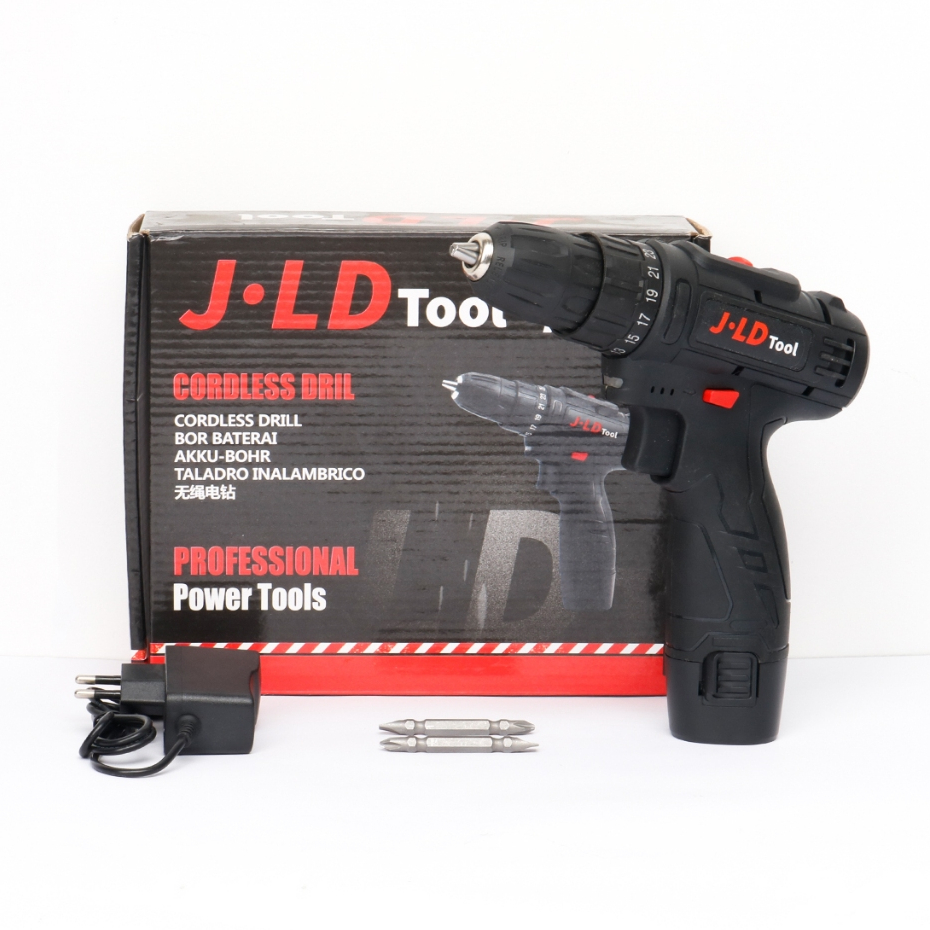 Jual JLD 12V Mesin bor cordless baterai bor listrik bor cas murah 10mm ...