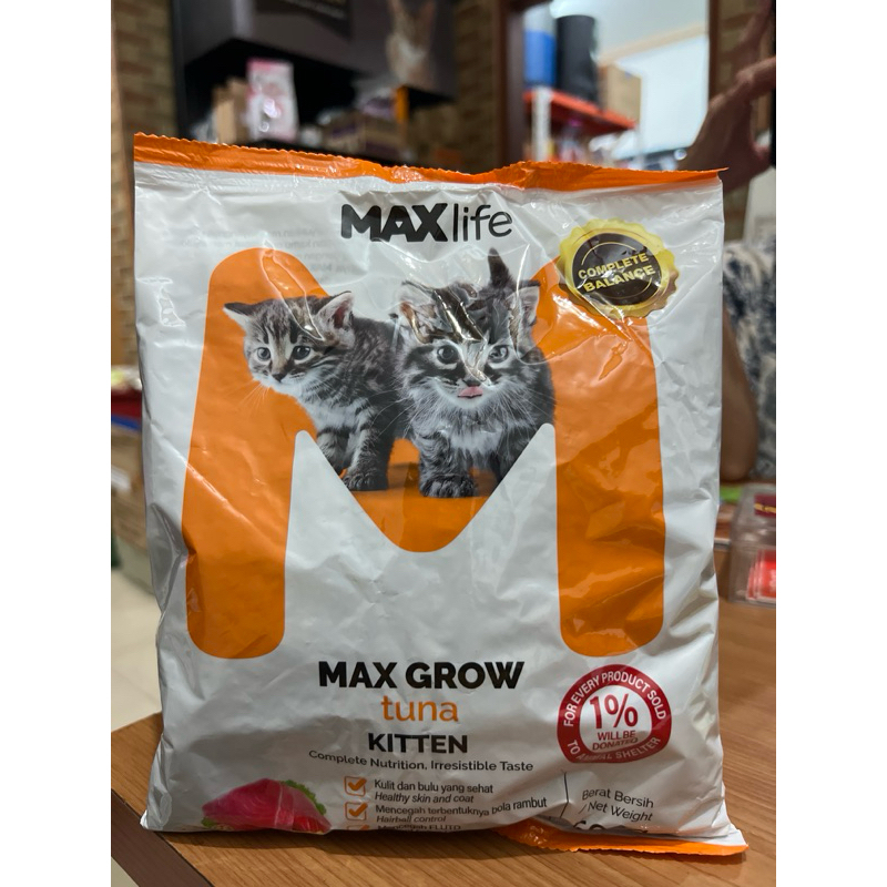 Jual MAXLIFE Dry Cat food 500gr Kitten or Adult Tuna freshpack all in ...