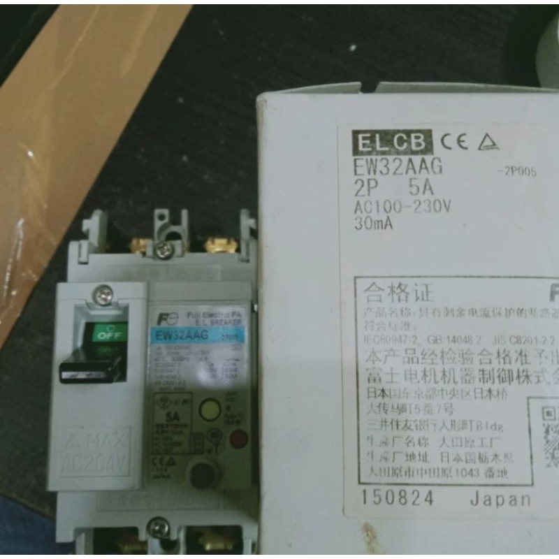Jual ELCB FUJI EW32AAG 2P 5A 30MA ORIGINAL JAPAN ASLI | Shopee Indonesia