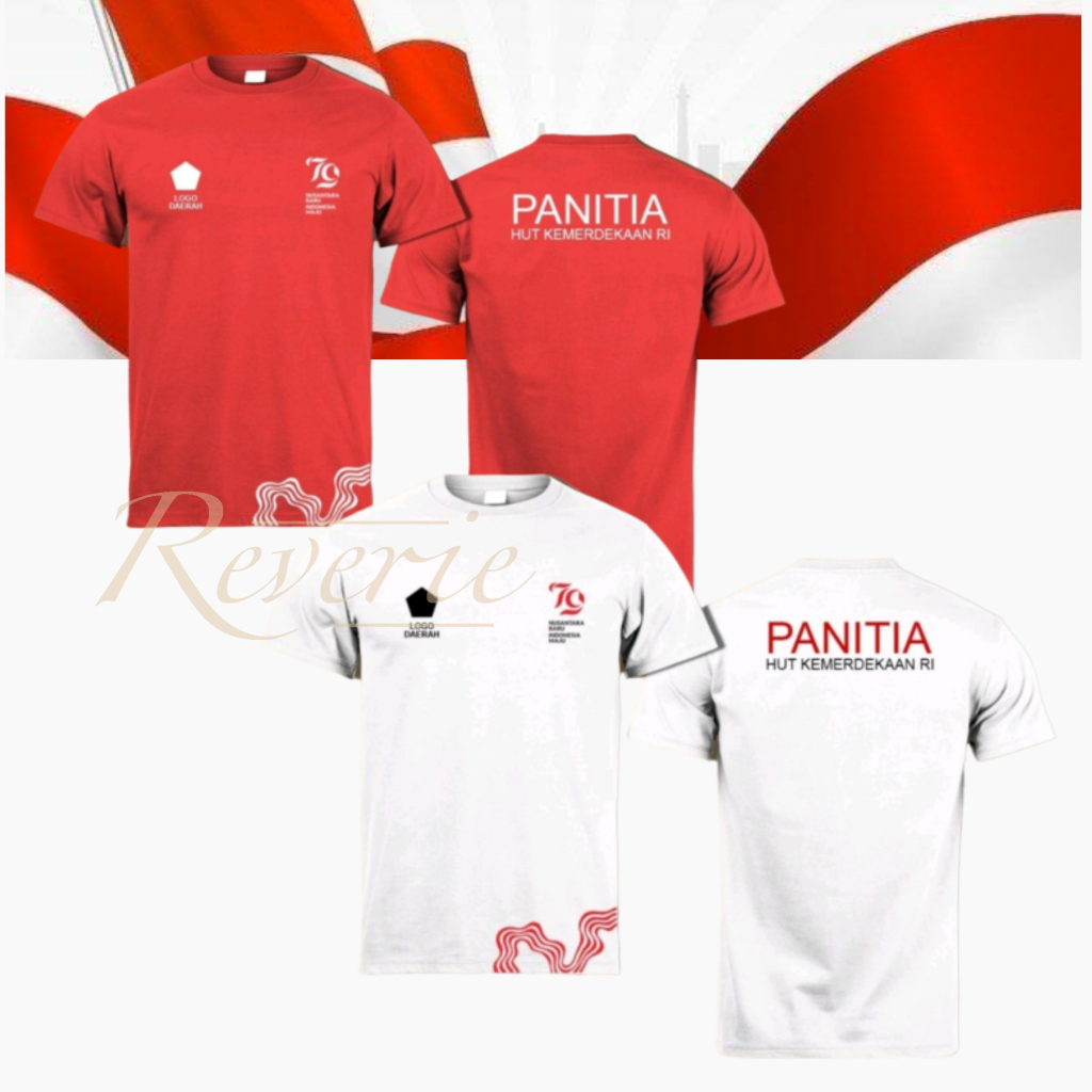 Jual KAOS PANITIA HUT RI 79 TAHUN GRATIS SABLON LOGO PERUSAHAAN ATAU ...