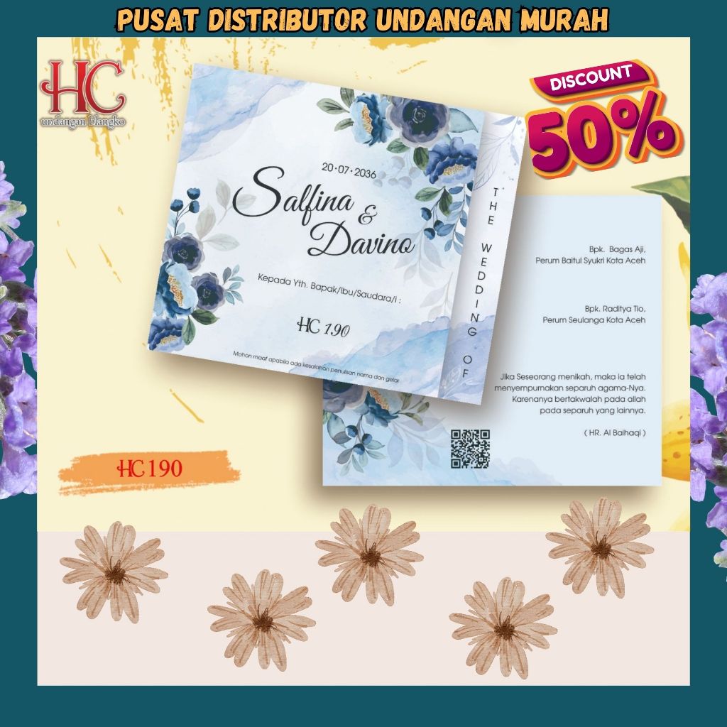 Jual Blangko Undangan Hc 190 | Blangko Undangan Murah Blangko Undangan ...