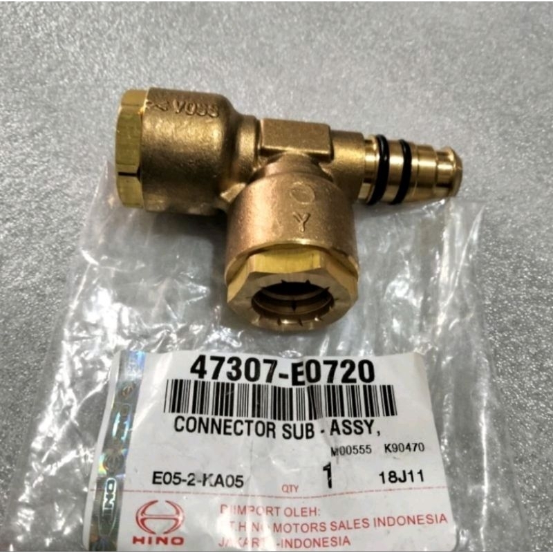 Jual CONNECTOR SUB ASSY HINO 500 LUBANG BESAR 10x15x15 MM 47307-E0720 ...