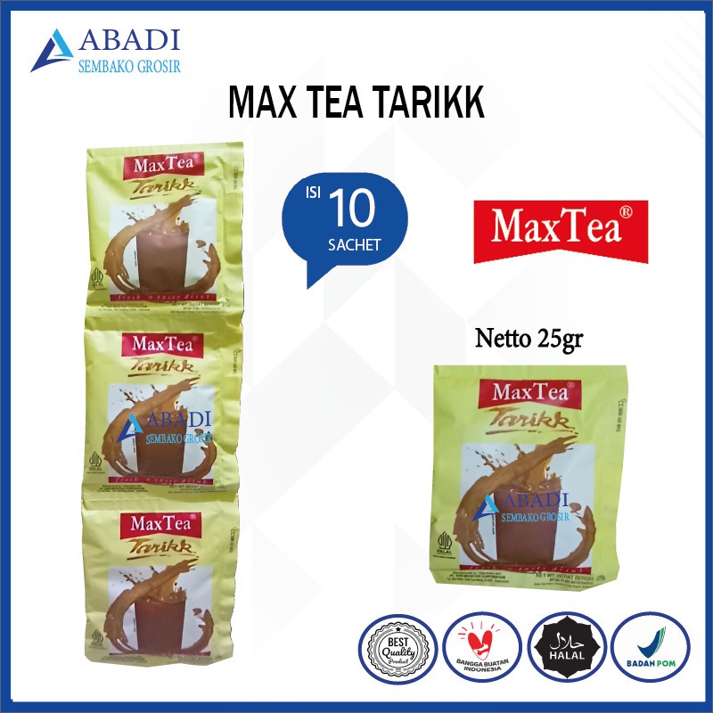 Jual MAX TEA TARIK - Teh Tarik - 1 Renceng 10 Sachet | Shopee Indonesia