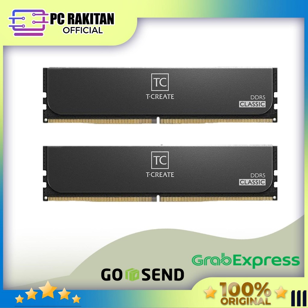 Jual TEAM T-CREATE EXPERT RAM LONGDIMM DDR5 64GB (32GBX2) 6000MHZ BLACK ...