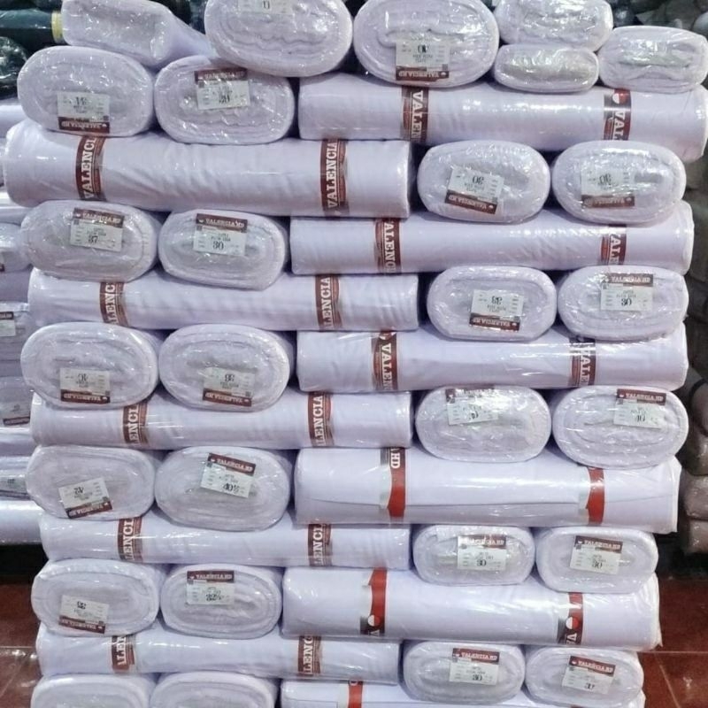 Jual KAIN PUTIH NEW VALENCIA TEBAL/KAIN PUTIH PERAWAT/KEDOKTERAN/BIDAN ...
