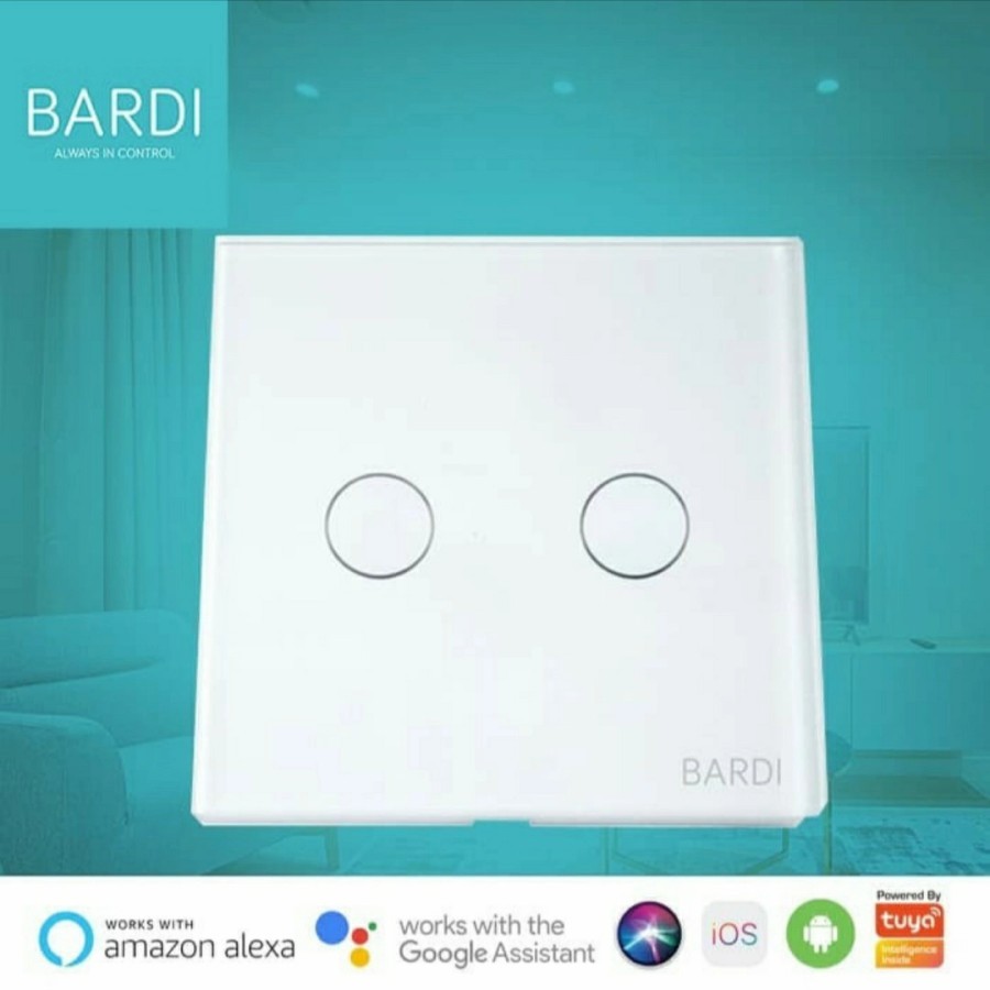 Jual Bardi Smart Wall Switch 2 Gang White | Shopee Indonesia