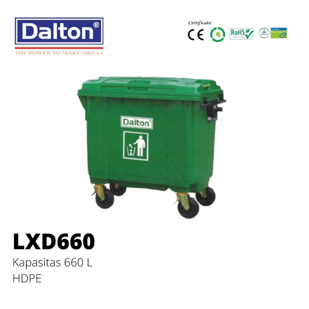 Jual Tempat Sampah Plastik Besar HDPE 660 liter Dalton | Shopee Indonesia