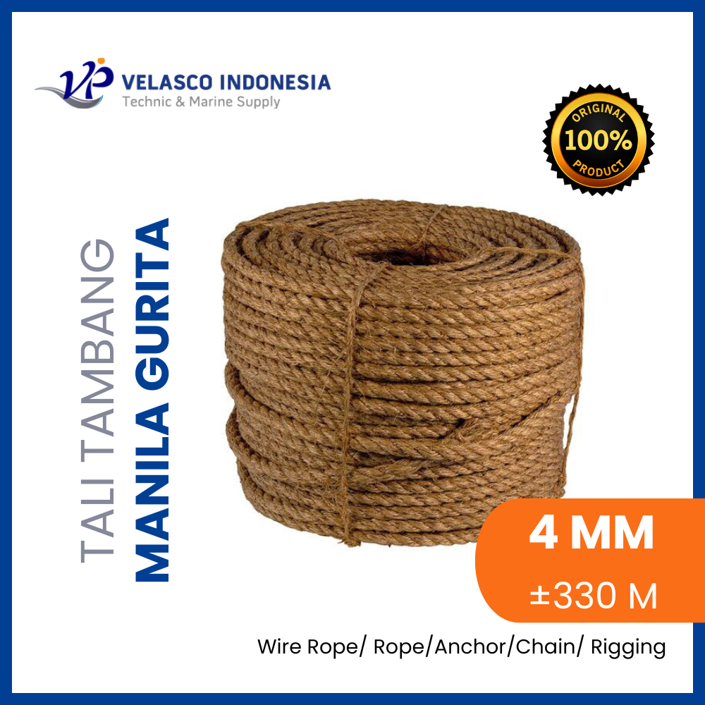 Jual Tali Tambang Manila Gurita / Manila Rope / Tali Tangga Kapal 4 mm ...