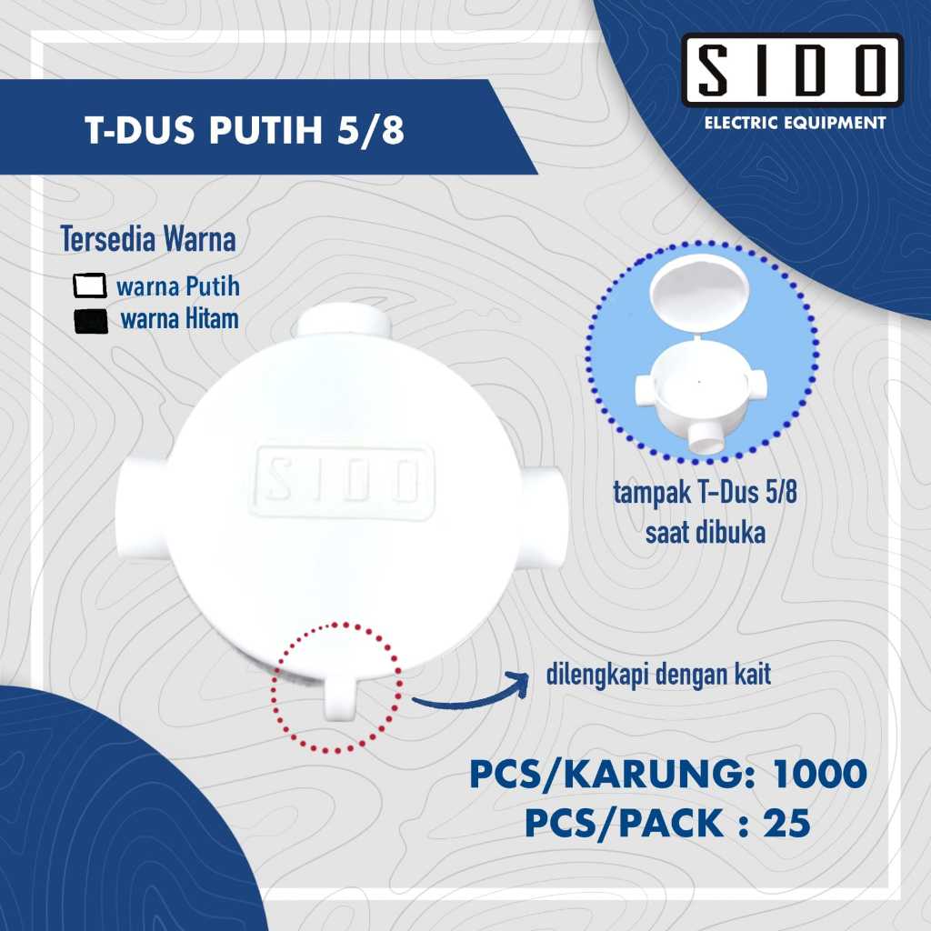 Jual T DOOS HITAM / PUTIH 3/4 T DOOS HITAM / PUTIH 5/8 T DOOS 3/4 T ...