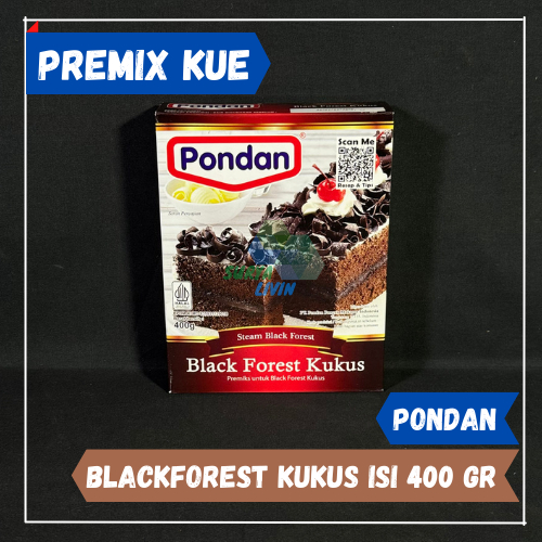 Jual Pondan Premix Black Forest Kukus isi 400gr / Premix Kue / Cake Mix ...