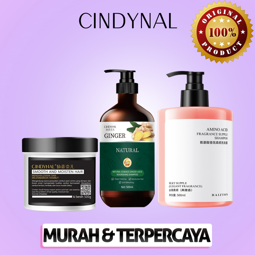 Jual CINDYNAL HAIR CARE SERIES ( SHAMPOO GINGER NATURAL / SHAMPOO AMINO ...