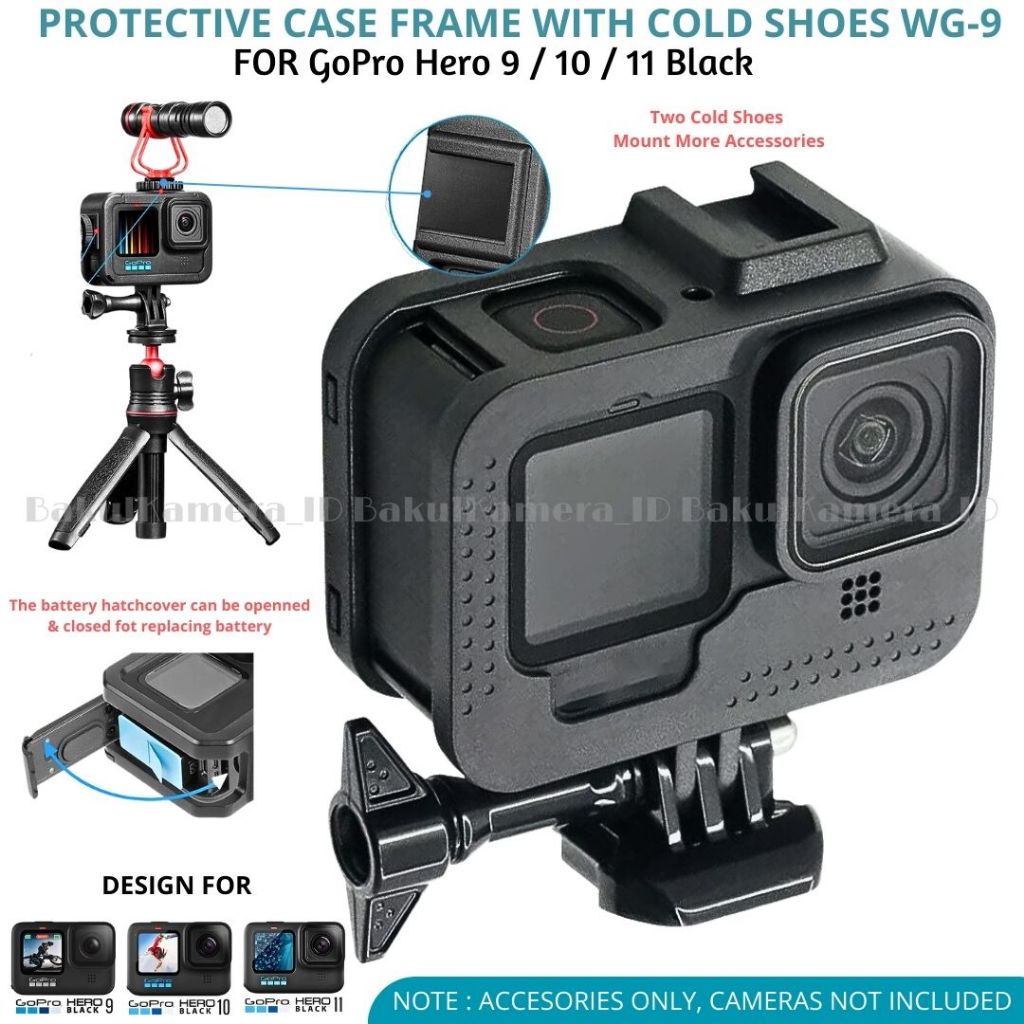 Jual Case GoPro Hero 9 / 10 / 11 / 12 Protective Casing Frame Housing | Shopee Indonesia