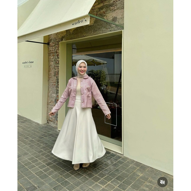 Jual Rok Flare Wanita - Rok Lilit polos | Shopee Indonesia