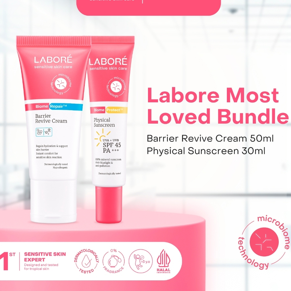 Jual LABORE Most Loved Bundle - Barrier Revive Cream 50ml & Physical ...