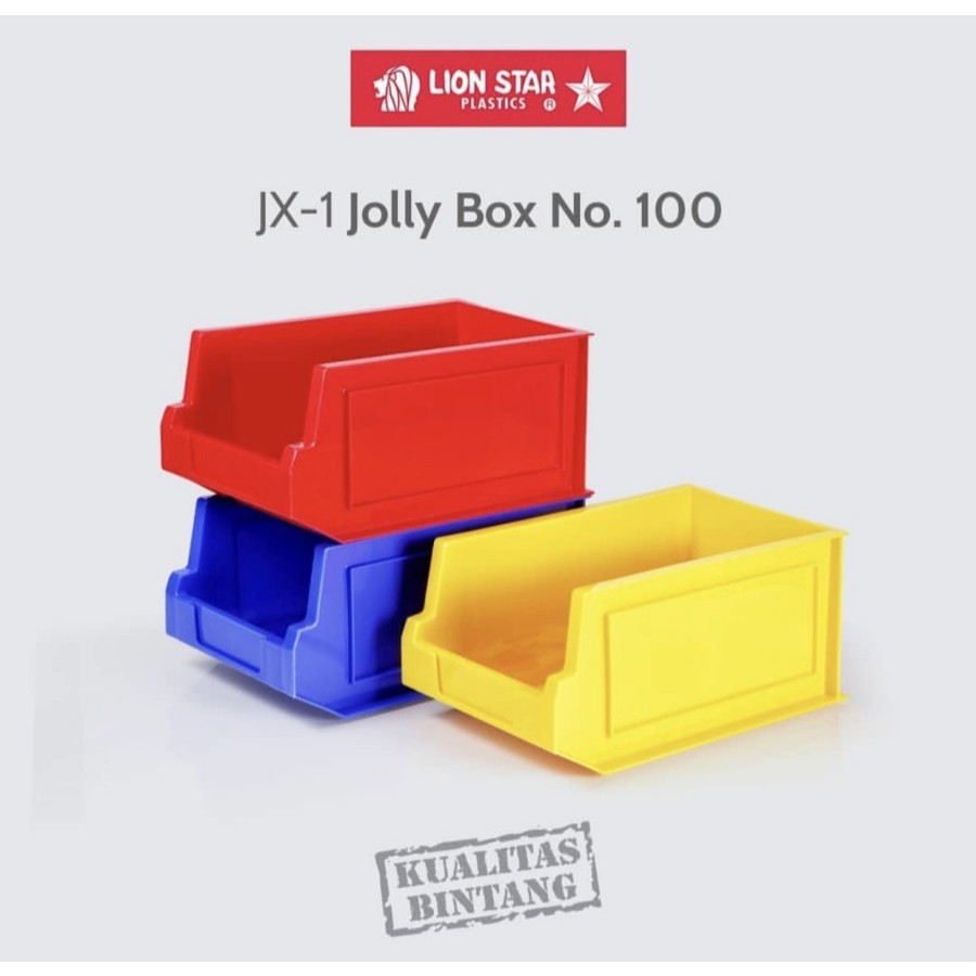 Jual Jolly Box 100 JX1 P17xL10xT9 Lion Star (Spare Part Case) | Shopee ...