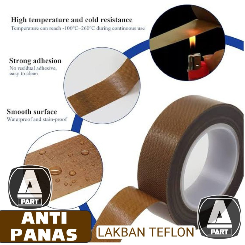 Jual ISOLASI LAKBAN TIPE TEFLON TAHAN PANAS TINGGI ANTI PANAS | Shopee ...
