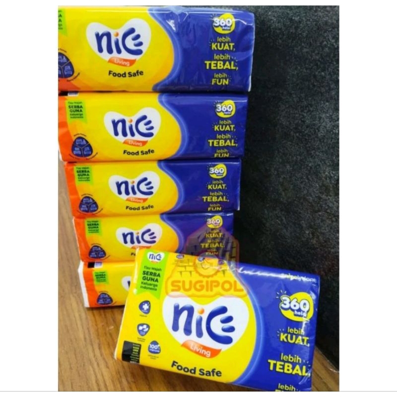 Jual tissue nice facial tissue 360 sheet ( 5 pack ) | Shopee Indonesia