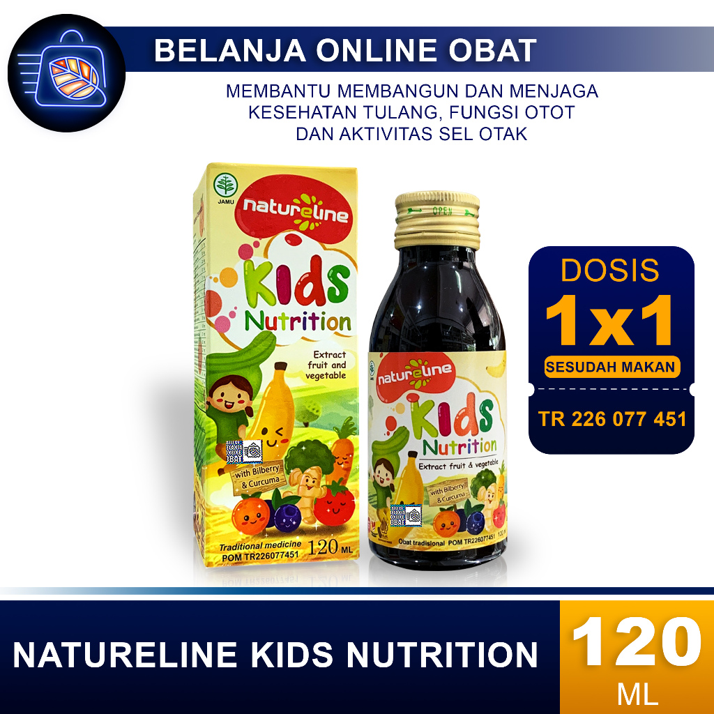 Jual NATURELINE KIDS NUTRITION LIQUID 120ML | Shopee Indonesia
