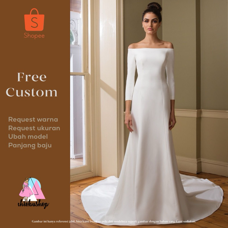 Jual Chiobushop - Marea Dress wanita kekinian Party Bridesmaid Pesta Prewedd Wedding Dress ...