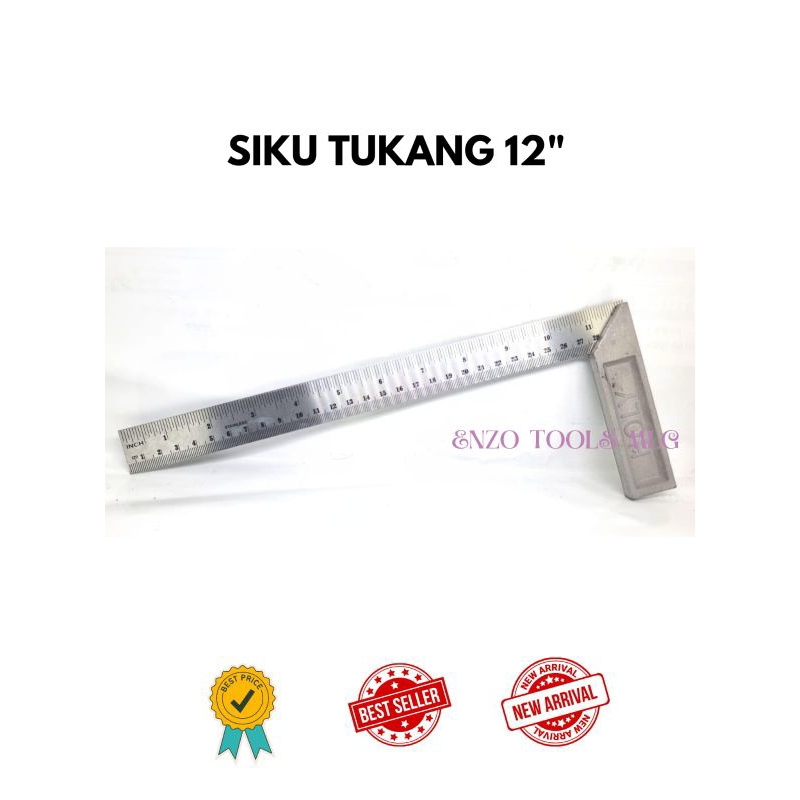 Jual Penggaris Tukang/ Siku Tukang 12 Inch | Shopee Indonesia