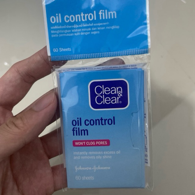 Jual Clean & Clear Oil Control Film Face Paper Kertas Minyak Wajah 60s ...