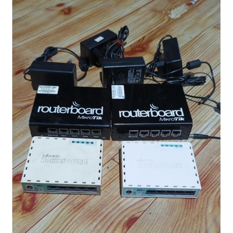 Jual 2 unit rb450G dan 2 unit rb750r2 ( unit + adaptor 24v ) | Shopee ...