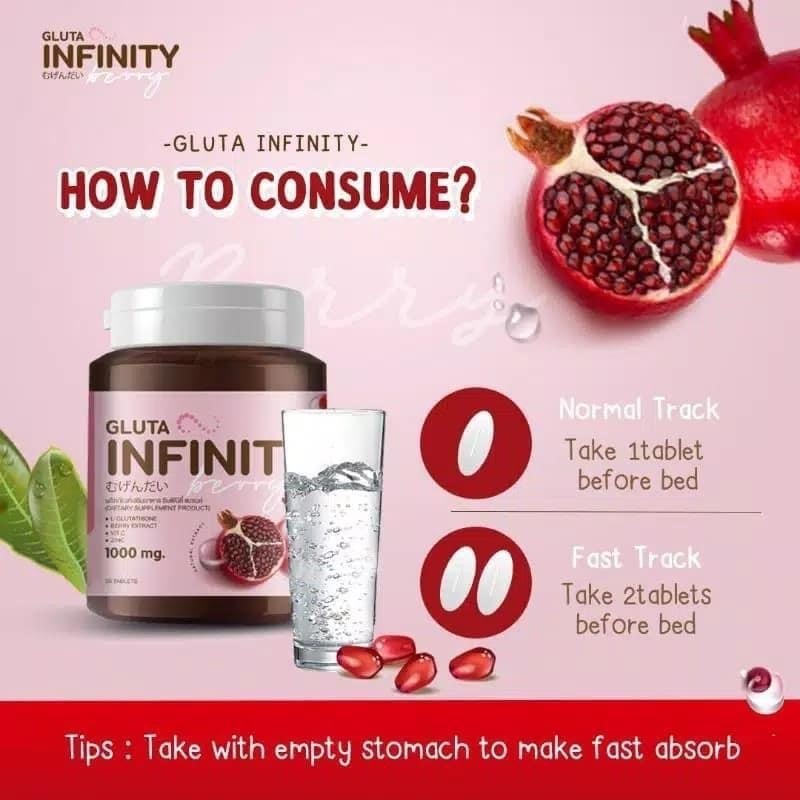 Jual GLUTA INFINITY BERRY WHITENING CAPSULE GLUTA FROZEN 30 TABLET ...