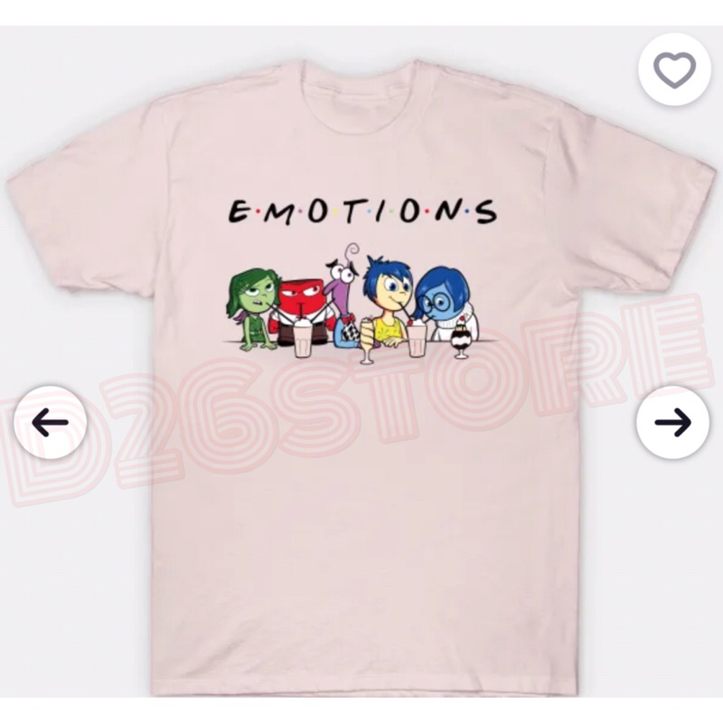 Jual Kaos Inside Out Emotions Joy Anger Sadness Inside Out 2 Movie ...
