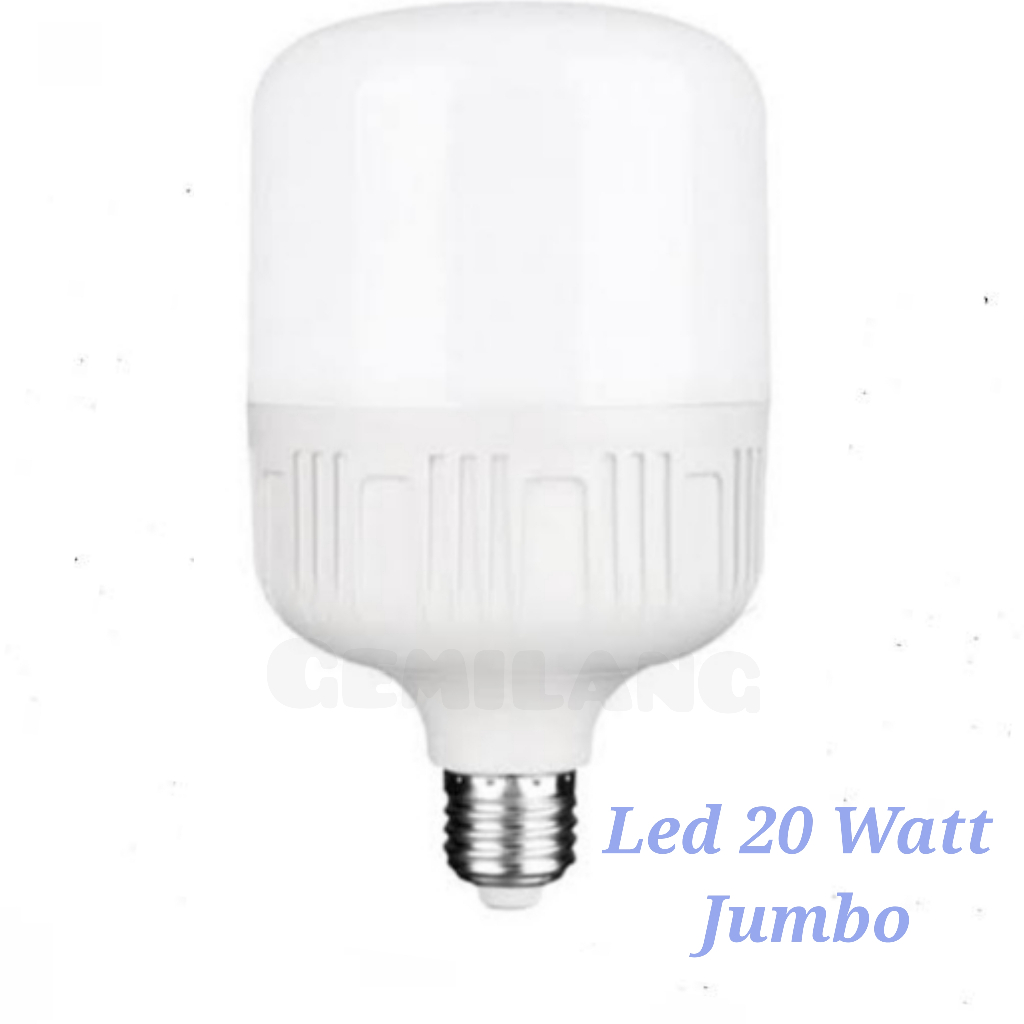 Jual Lampu Led Jumbo 20 Watt Jumbo Putih Terang Murah Bulb | Shopee Indonesia
