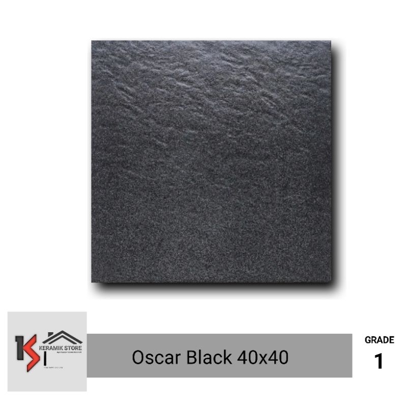 Jual keramik 40x40 hitam polos matt / keramik hitam 40x40 lantai ...