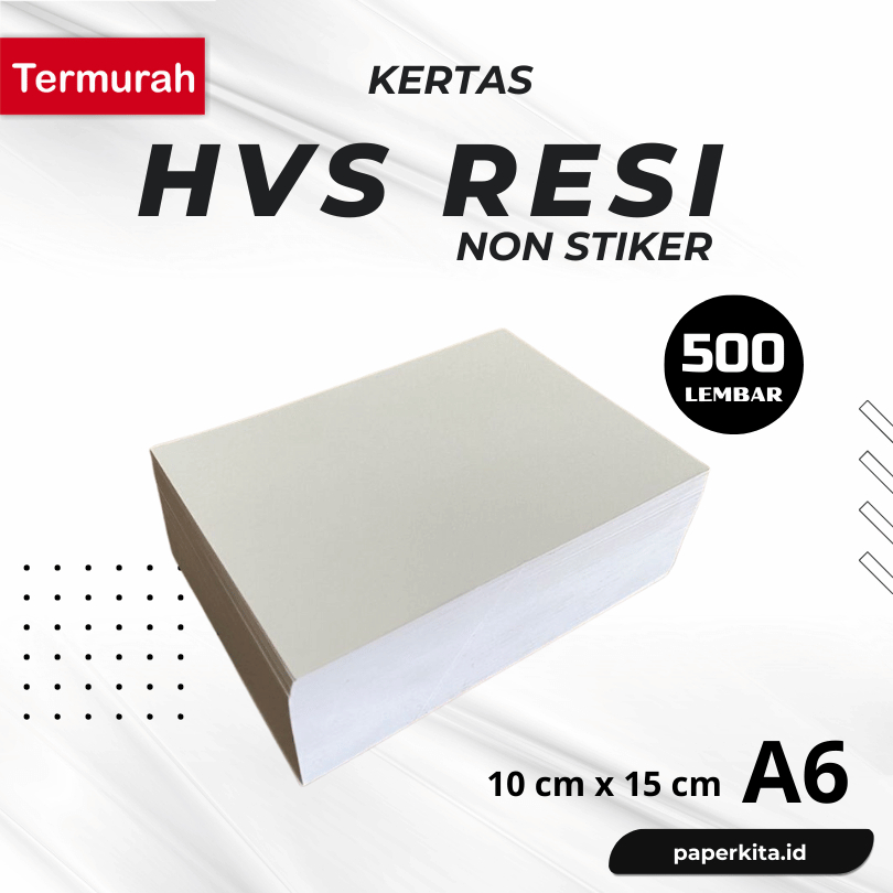 Jual Kertas Hvs Putih Resi Online Paper Print Olshop Potongan A6 1rim ...