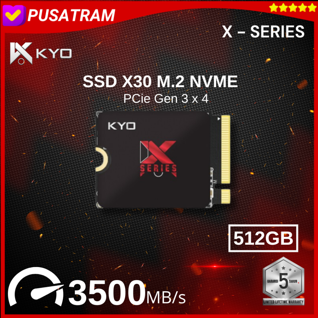 Jual KYO X30 512GB PCIe 3.0 X Series NVMe SSD M.2 NVMe Gen3 x4 Nvme Gen ...