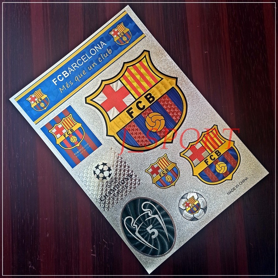 Jual Sticker pack hologram klub bola Barcelona | Shopee Indonesia