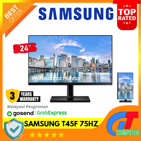 Jual Samsung 24 Inch T45F 75Hz FHD IPS Bezel-less Monitor with FreeSync ...