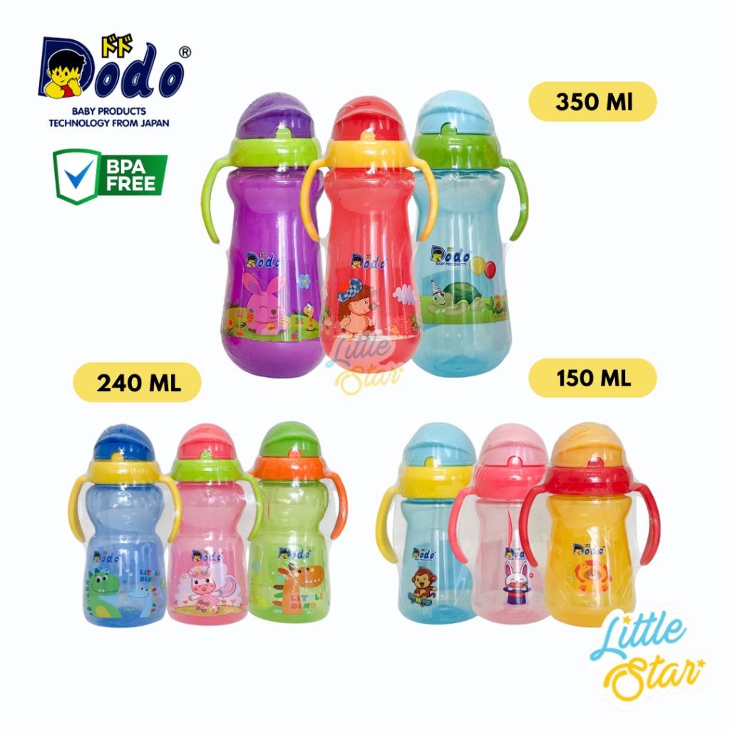 Jual Dodo Sport Handle Cup Botol Minum Anak Training Cup Bayi dengan Gagang & Sedotan BPA Free ...