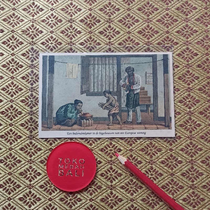 Jual Kartu pos antik kamar pelayan orang Eropa zaman Hindia Belanda ...