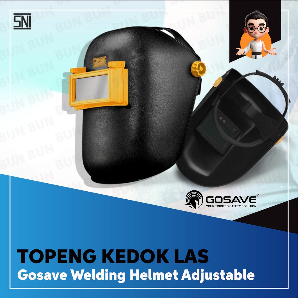 Jual Topeng Kedok Las Model Putar / Welding Helmet Adjustable Gosave ...