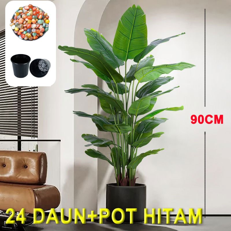 Jual DAUN PALEM PLASTIK POHON PISANG DAN POT DAUN PALEM JUMBODAUN ...