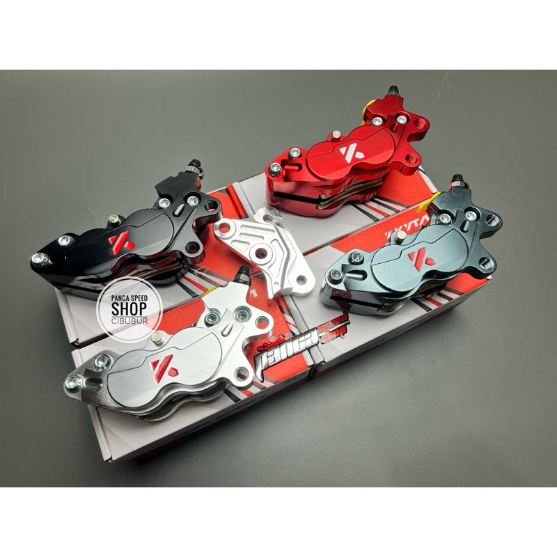 Jual KALIPER DEPAN KTC KYTACO 4 PISTON CRM RX KING NEW RXK OLD RXZ PLUS BREKET DISC LEBAR 300MM ...