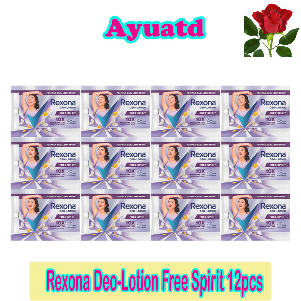 Jual Rexona Free Spirit Cewe Sachet Isi 12 Pcs | Shopee Indonesia